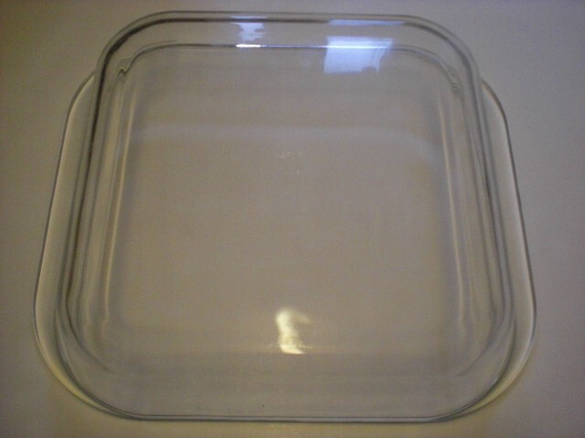 Pyrex Large Square Casserole / Baking Dish Clear Glass Ovenproof Made ...