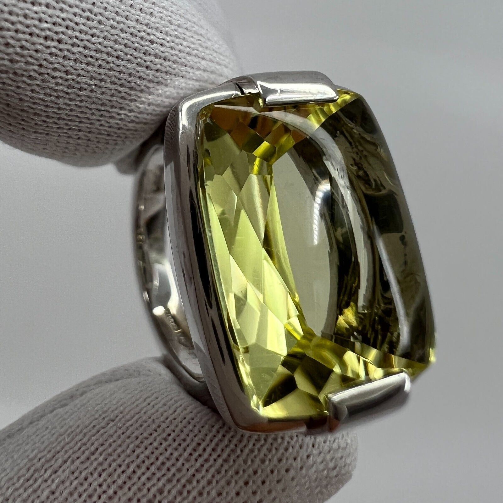 Vintage Bvlgari Allegra Yellow Citrine Lemon Quartz 18k White Gold ...