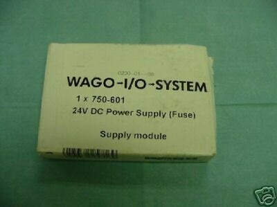 Wago 750-601 24V Dc P/S Rail-Mounted Term. Bloc
