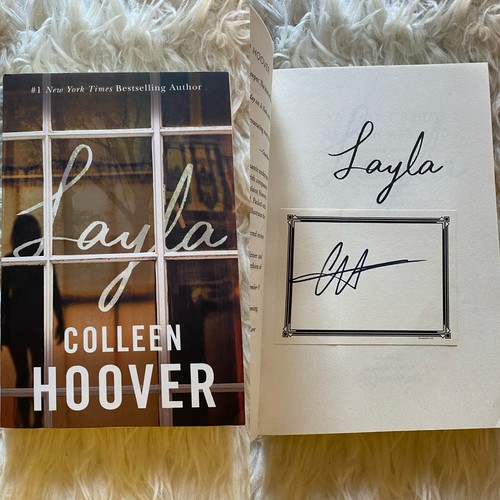 SIGNED bookplate Colleen Hoover Layla paperback book | eBay