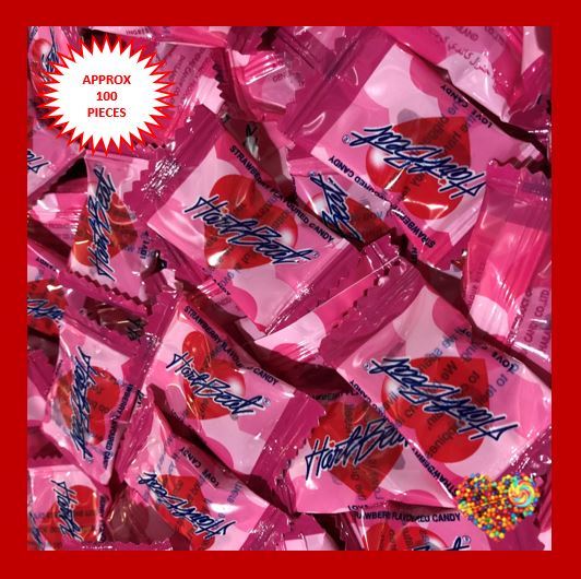 Candy Brokers Heartbeat Love Candy, Strawberry Flavor - 400 Count for ...
