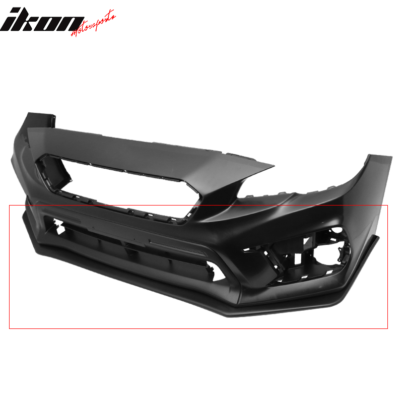 Fits 15-17 Subaru WRX STI V-Limited Style Front Bumper Lip Spoiler ...