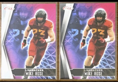 2022 Sage Hit #119 MIKE ROSE IOWA STATE KC CHIEFS 2 card lot | eBay
