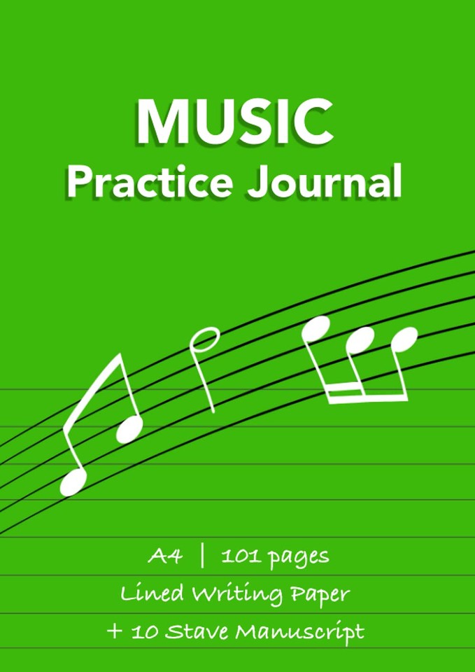 Music Practice Journal - A4 | 10 Stave / Staff Manuscript + Writ | eBay