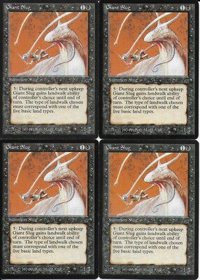 Legends MTG Giant Slug X4 Magic common | eBay