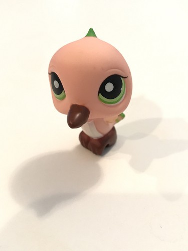 Littlest Pet Shop LPS #343 Pink and Brown Humming Bird with Green Eyes ...