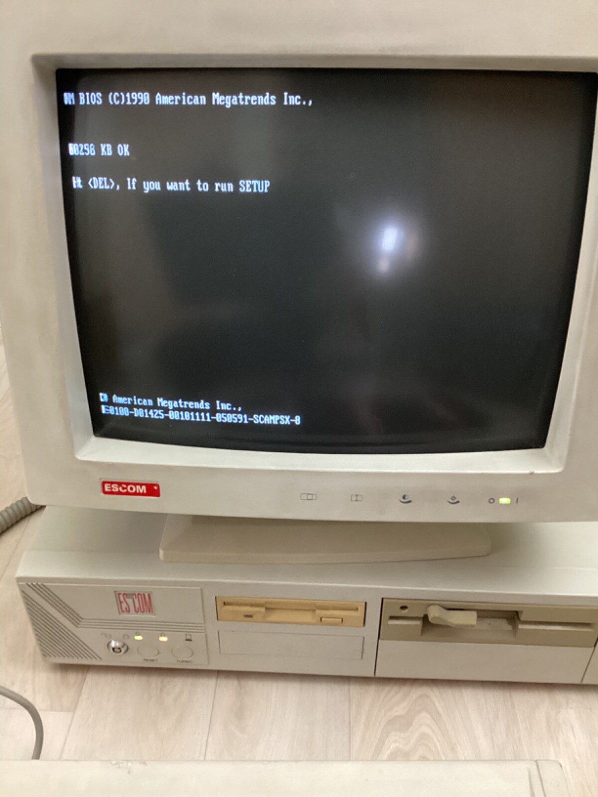 Escom 386er Pc komplett volle Funktion, versiegelt, win3.1 + Programme ...