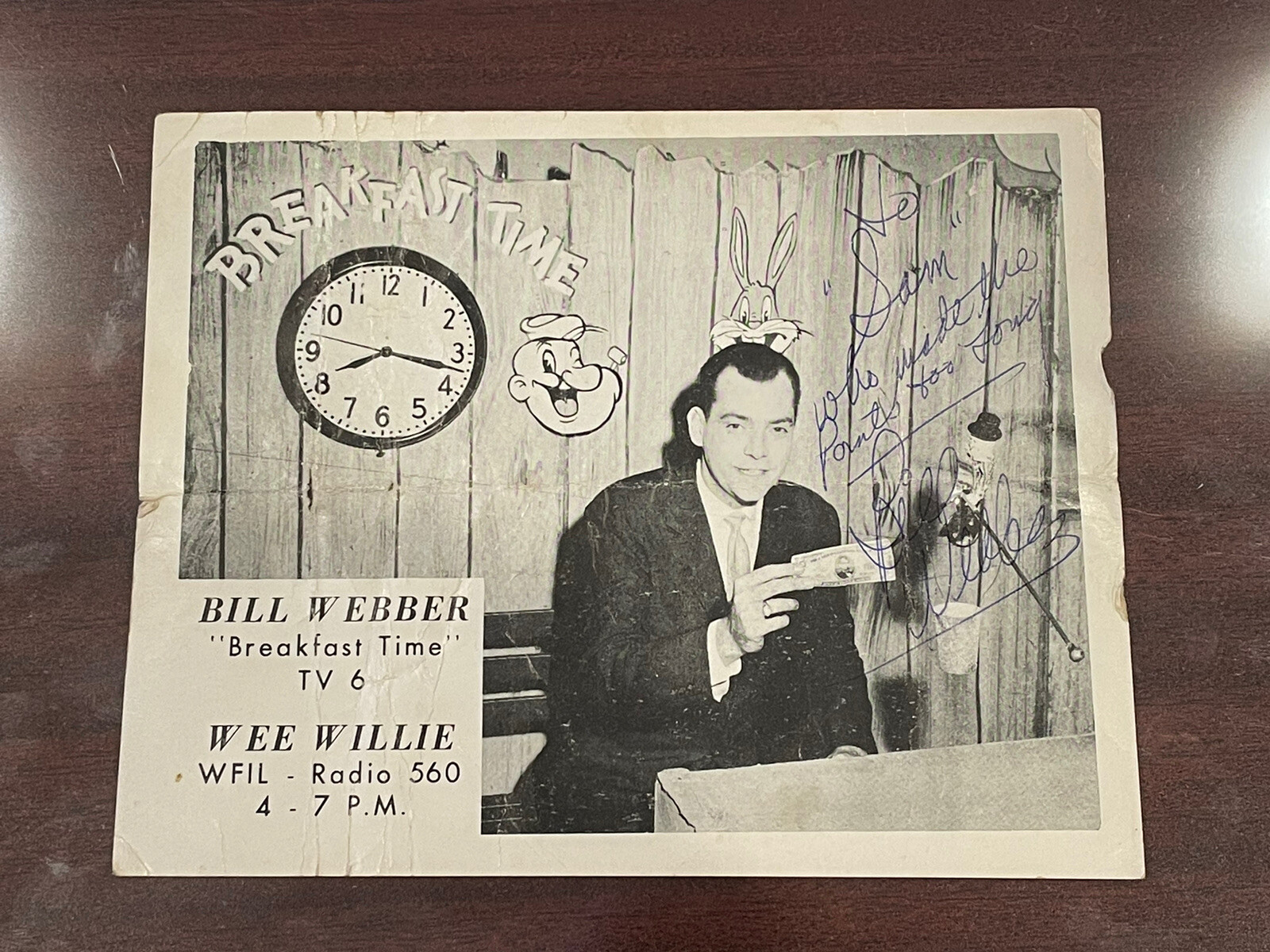 Bill Webber “Wee Willie” Signed Photo Rare Radio Pioneer | eBay