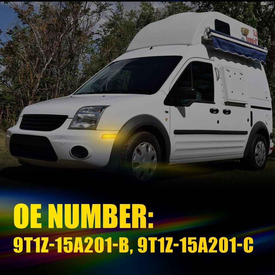 Amber LED Front Fender Light For 2010-2013 Ford Transit Connect Side ...