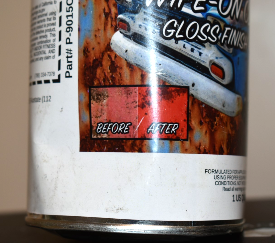 Poppy’s Patina Wipe-On Clear Coat 1 Quart Gloss Finish for Rusted Metal ...
