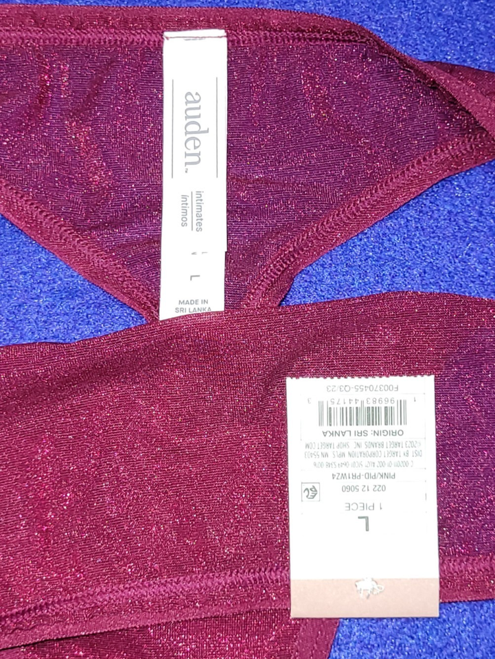 Nwt AUDEN Burgundy Sexy SEE-THROUGH Sheer Micro-Mesh STRETCH Thong ...