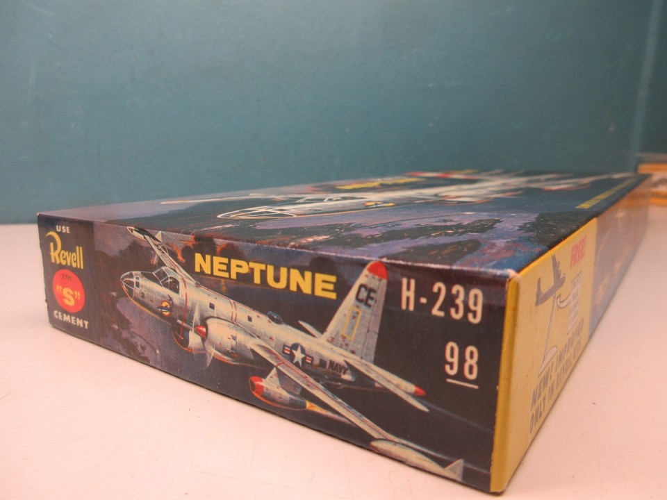 REVELL 1/104 LOCKHEED P2V-7 NEPTUNE #H-239:98 vintage 1955 "S" KIT box ...