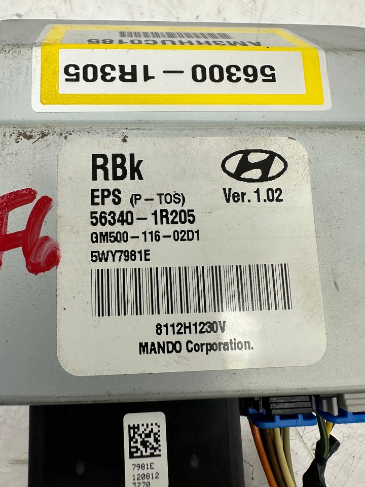 2012-2017 HYUNDAI ACCENT ELECTRIC POWER STEERING CONTROL EPS MODULE ...