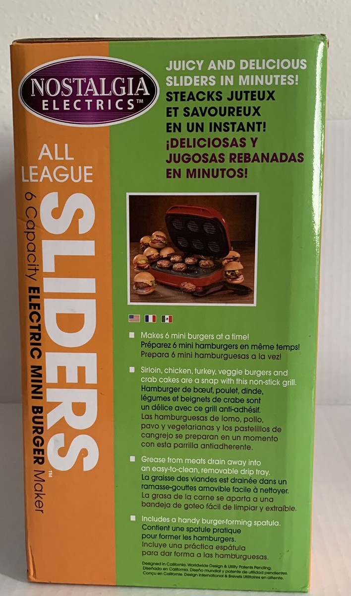 Nostalgia Electrics Slider Maker Nostalgia Electric All League 6