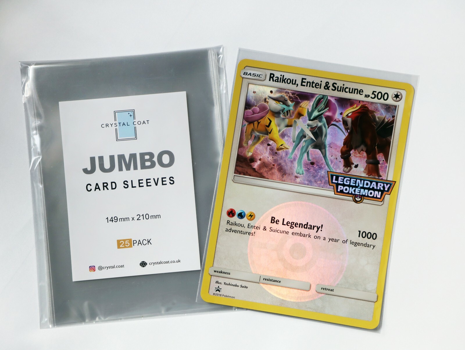 25x OVERSIZE / JUMBO CARD SOFT SLEEVES POKEMON TCG SPORTS, PERFECT ...