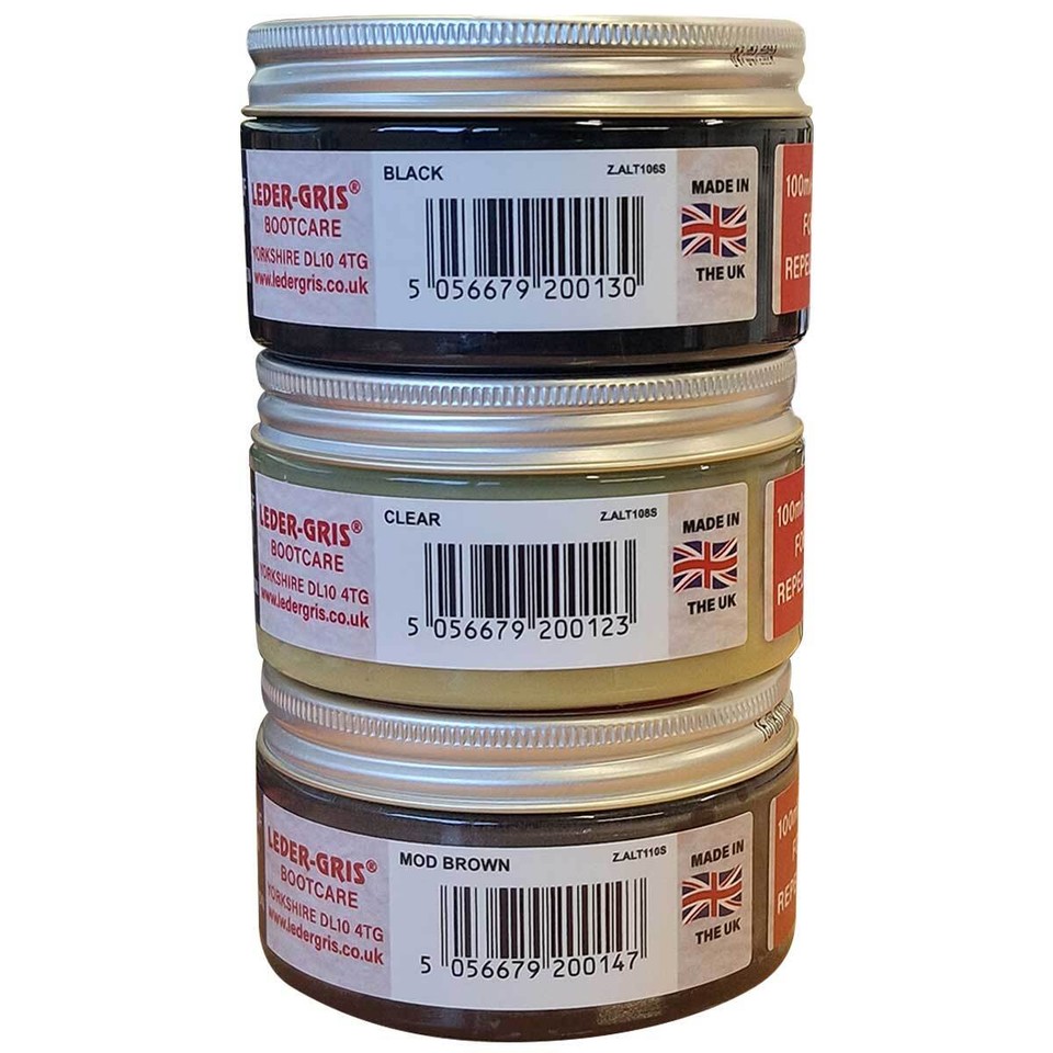 100ml Leder Gris Boot Wax Oil Altberg Leather Waterproofing Brown Black ...