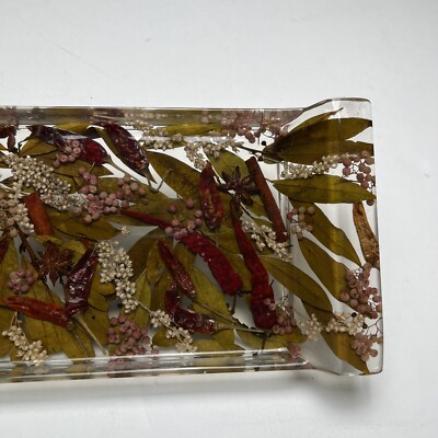 Dried Red Chili Peppers Natural Elements Serving Platter Encased in ...