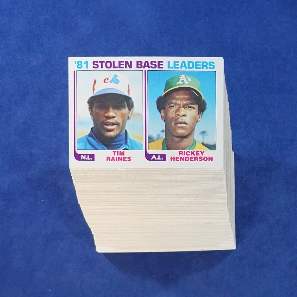 1982 TOPPS #164 TIM RAINES-RICKEY HENDERSON HOF LOT OF 130 MINT B340057 ...