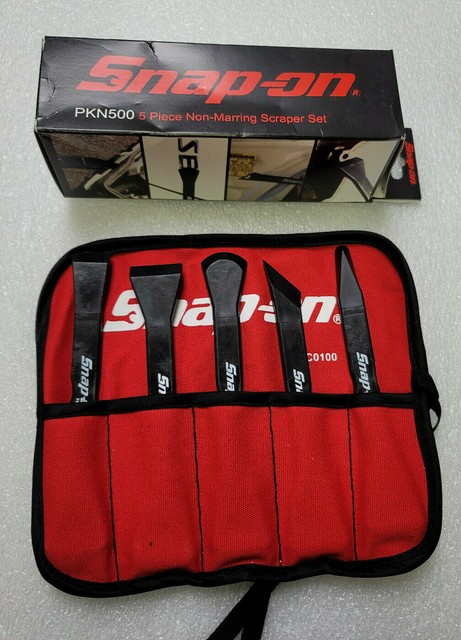 Snap-on Tools 5 PC Nylon Non-marring Scraper Set W/ Kit Bag PKN500 ...