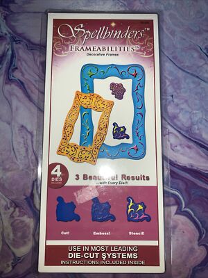 Spellbinders **DECORATIVE FRAMES** Nestabilities Die Cut Metal Emboss ...