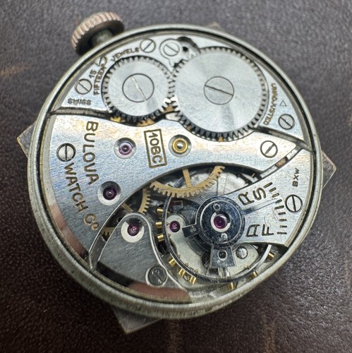 Vintage BULOVA 10BC 17 Jewel WATCH MOVEMENT- For Repair | eBay