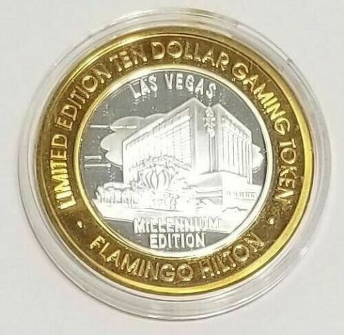 Limited Edition TEN DOLLAR .999 SILVER Gaming Token Flamingo 2000 | eBay