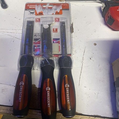 Crescent Nicholson 3 Pc. 4-in-1 Combination Chisel and Wood Rasp Set | eBay