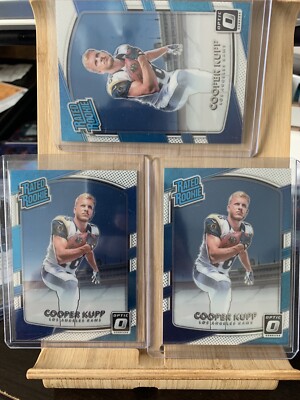 3x COOPER KUPP 2017 OPTIC RATED ROOKIE #179 LOS ANGELES RAMS, SUPER ...