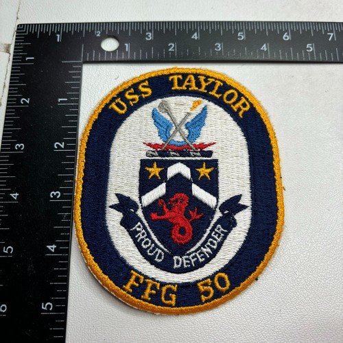 Military US Navy Ship USS TAYLOR FFG-50 Patch 46TY | eBay