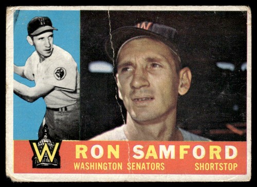 1960 Topps Ron Samford - Washington Senators #409 | eBay