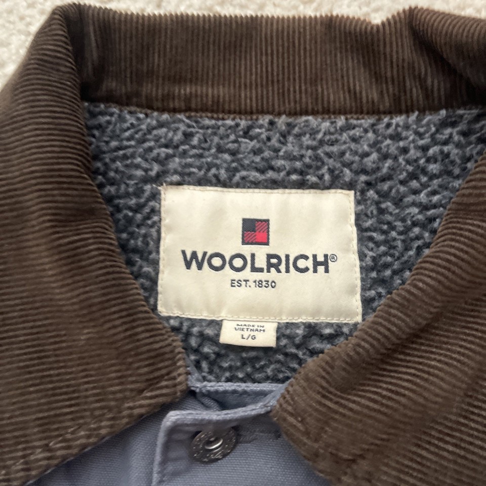 Vintage 90’s Woolrich Chore Coat Mens Barn Field Gray Wool Lined Jacket ...