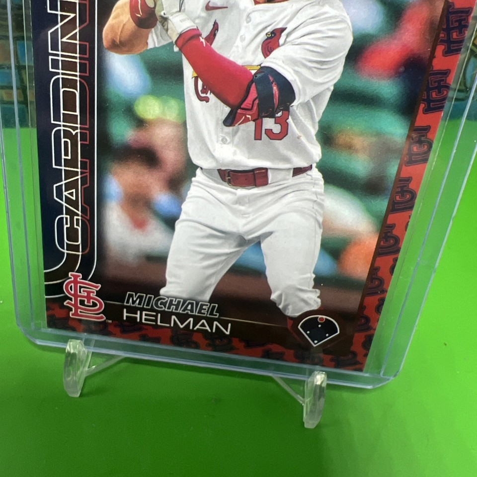 2025 Topps Series 2 Michael Helman Rookie Team Logo Border Parallel ...
