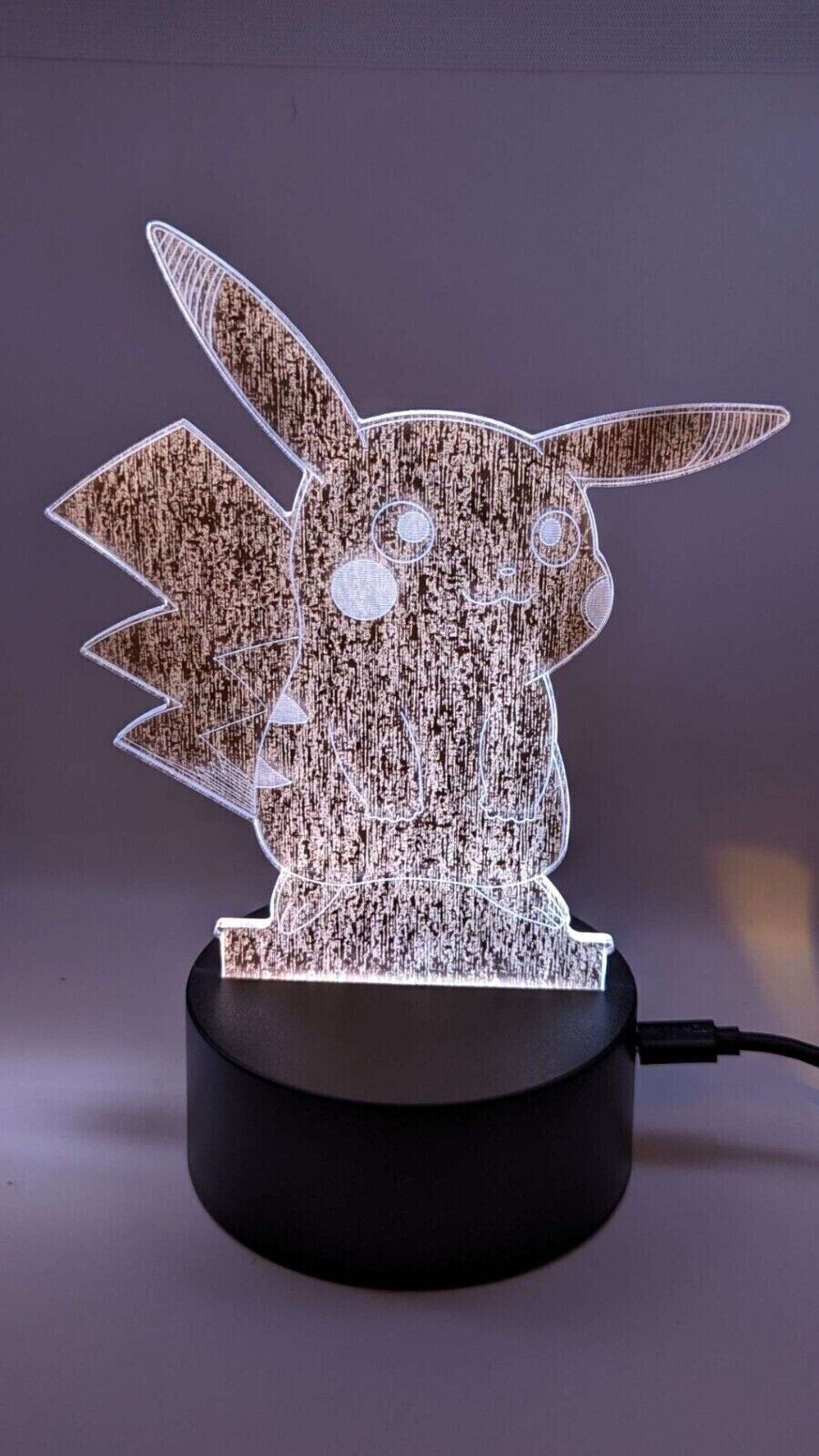 Pokémon Creative Night Light 3D LED Pikachu Nightlight Bedside Night ...