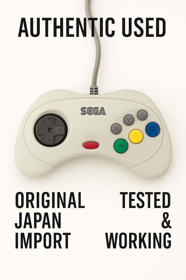 Authentic Used SEGA Saturn SS Controller NTSC-J Japan Import Tested ...