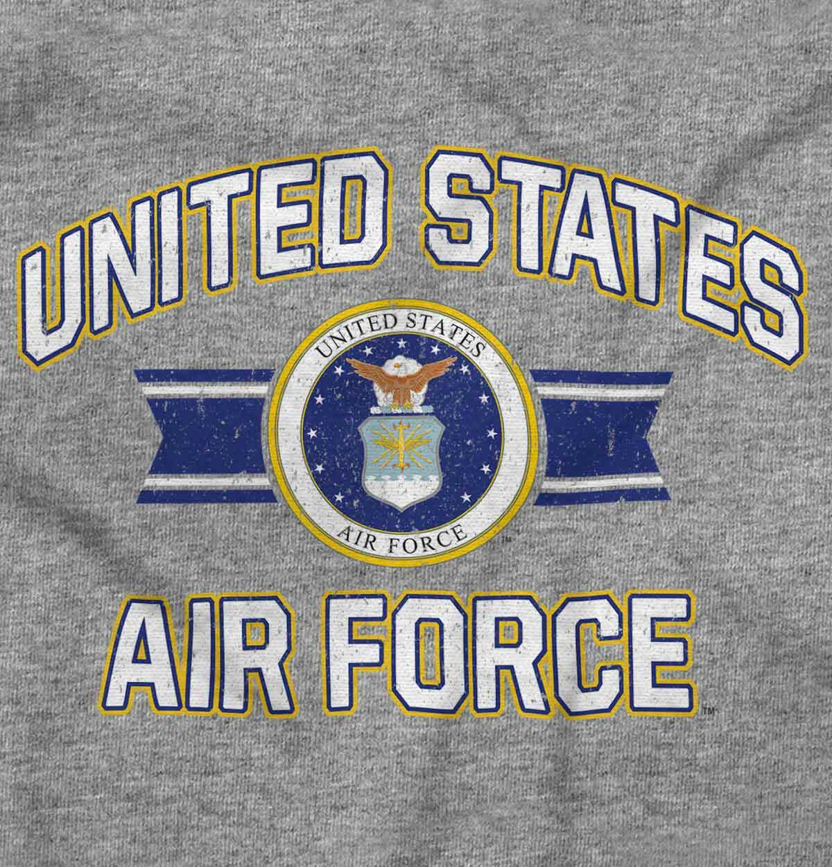 USAF United States Air Force Official Emblem Sweatshirt Zip Up Hoodie ...