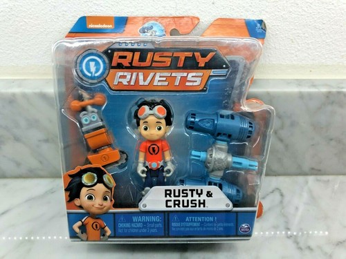 Nickelodeon Rusty Rivets Build Me Rivet System Rusty & Crush Figure Set ...
