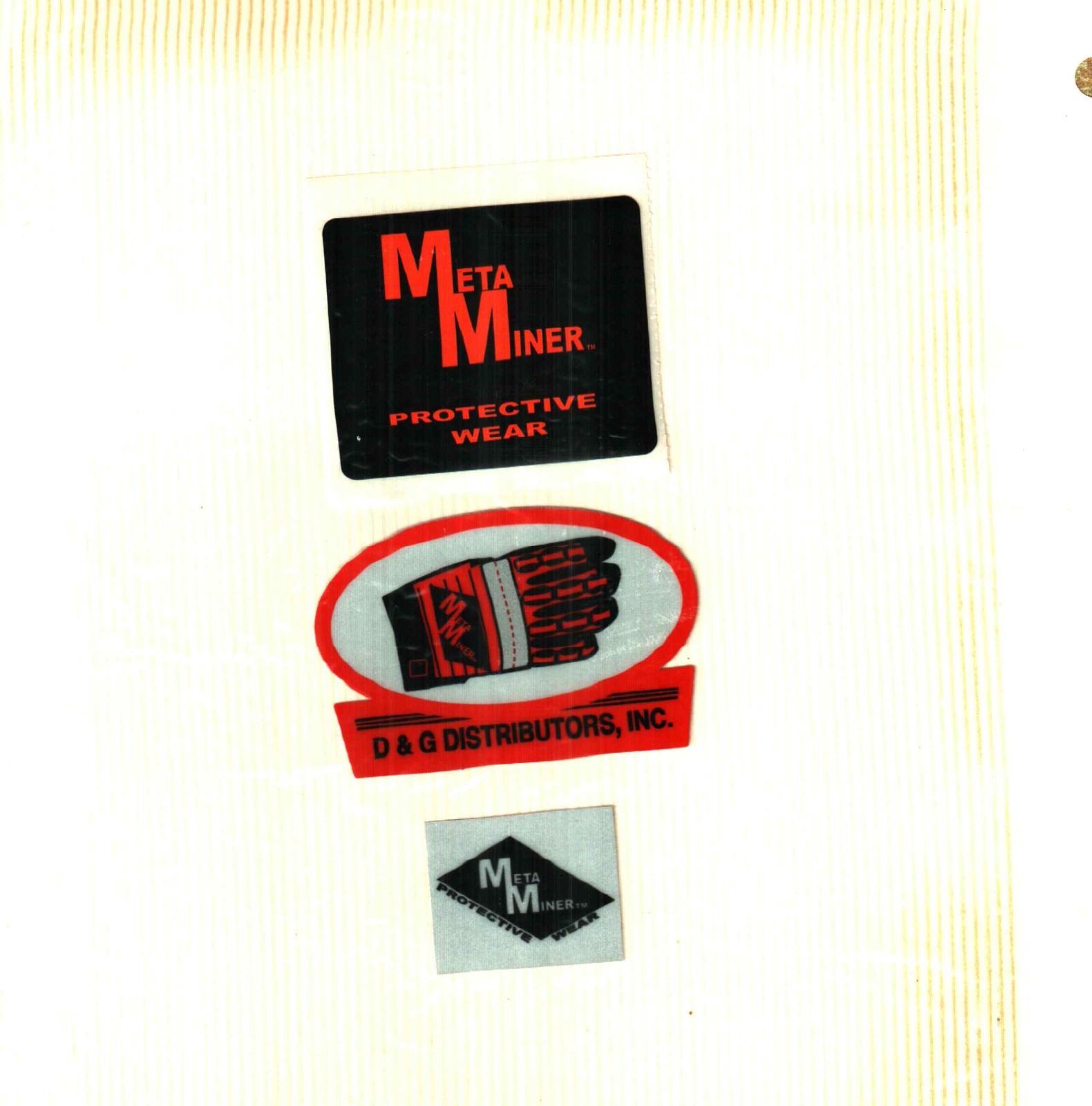 3 DIFFERENT NICE METAL MINER GLOVES COAL MINING STICKERS # 850 | eBay