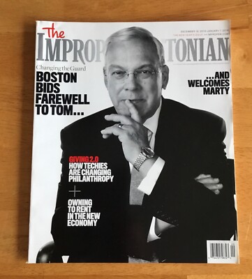 The Improper Bostonian Magazine 2014 Mayor Tom Menino Cover No Label ...