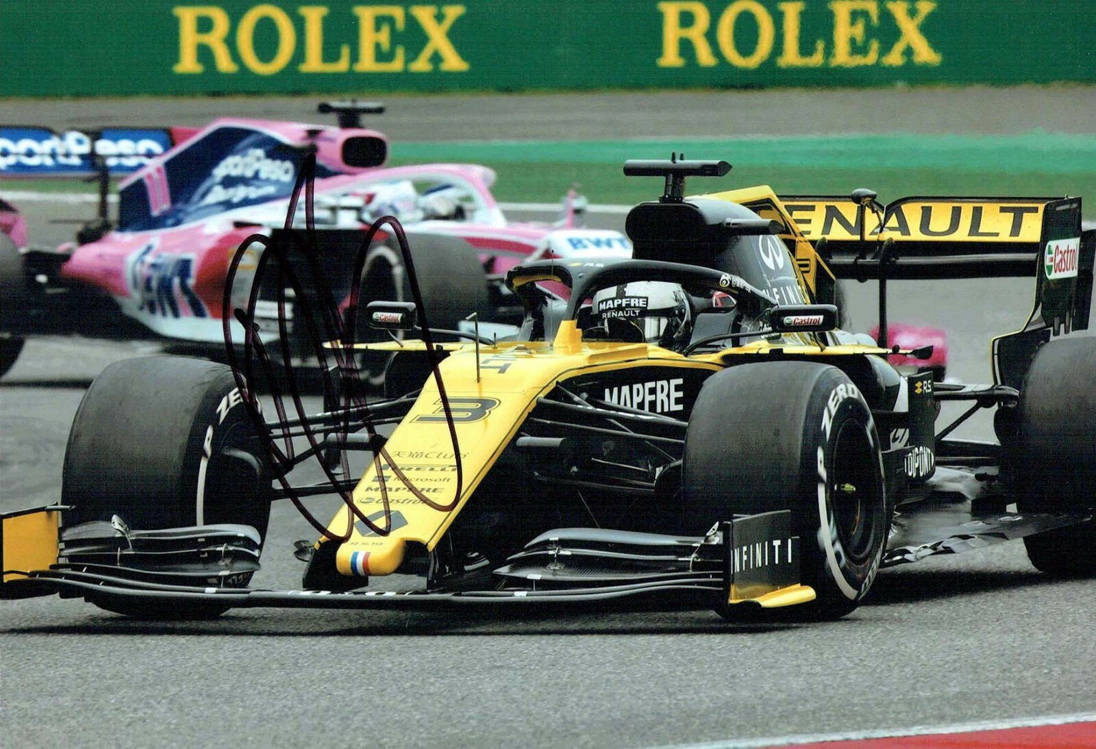Daniel RICCIARDO Autograph 2019 SIGNED 12x8 Race Photo 1 RENAULT F1 ...