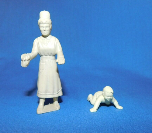 Vintage 1950s Marx Dollhouse NURSE AND BABY LOT 2 | eBay
