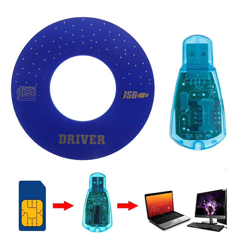 USB SIM Copy/Cloner Kit SIM Card Reader GSM CDMA SMS Backup + CD Card ...