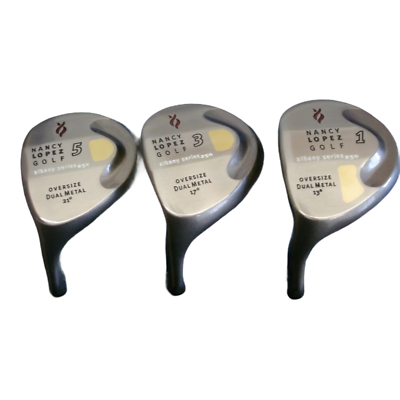 Nancy Lopez Albany 250 Series Driver, 3 & 5 Fairway Woods Golf Club Set ...