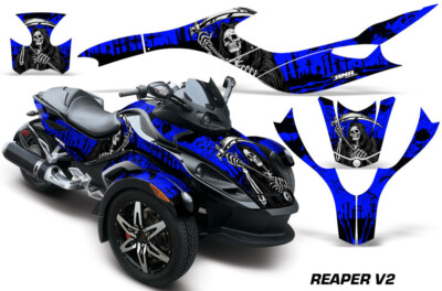 AMR RACING GRAPHICS KIT CAN AM BRP CANAM SPYDER Reaper Blue | eBay