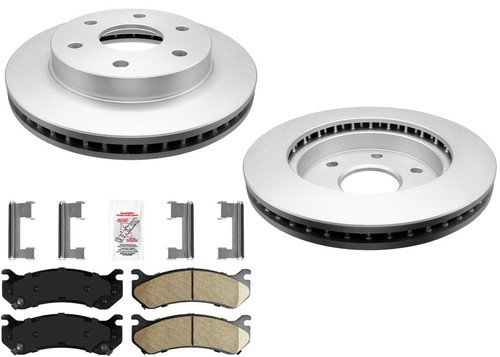 GEO Coated Disc Brake Rotors Brake Pads, Hardware Fits Astro Van 2003 ...