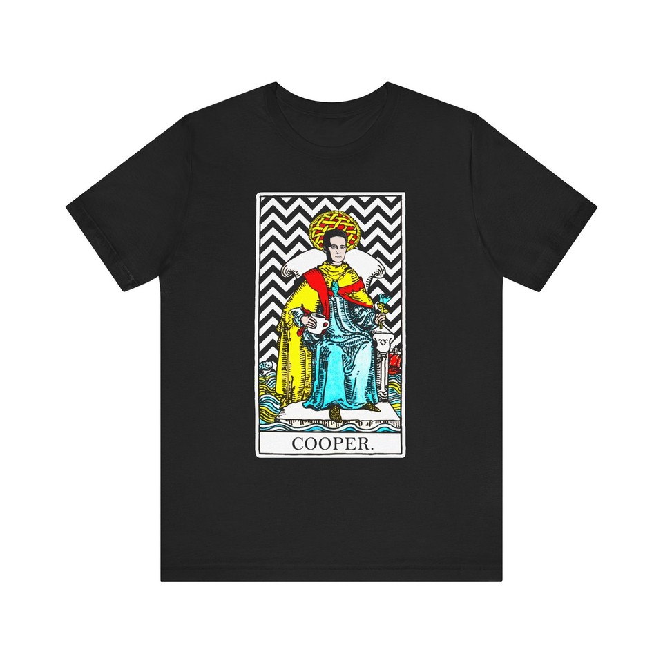 Agent Dale Cooper Twin Peaks Tarot T-Shirt - Twin Peaks Shirt Black ...