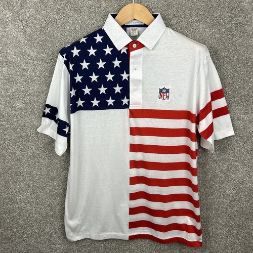 Vintage NFL Pro Shop Polo Antigua American Flag Polo Men’s Large | eBay