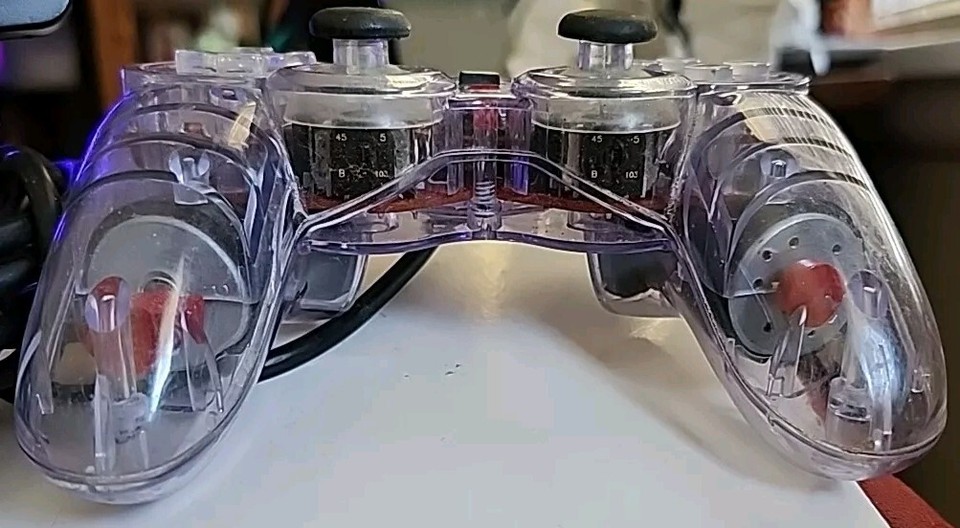 Pelican Afterglow Clear Lighted Wired Controller PS2 PL-659 | eBay