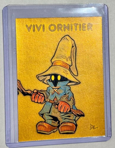 Vivi Ornitier Gold Plated Limited Artist Signed "Final Fantasy" Trading ...