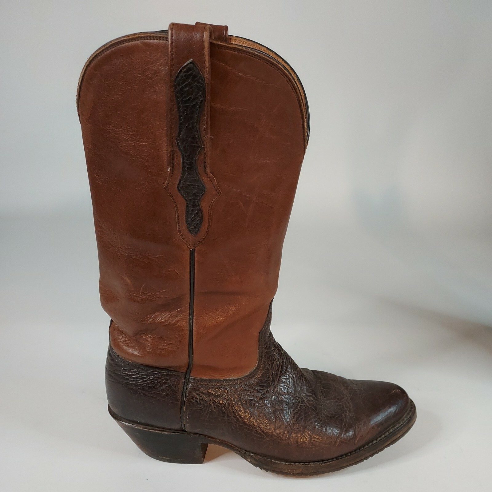 Black Jack Handmade Texas USA made European Goat Cowboy Boots Roper ...