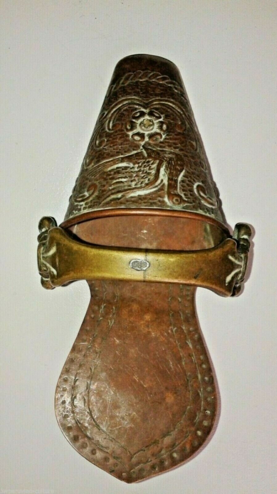 Peruvian Collectible Inca shoe made in oxidized cooper | eBay